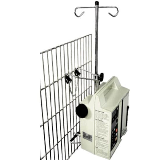 Cage Mount with IV Pole for Infusion Pumps | Vetland Medical